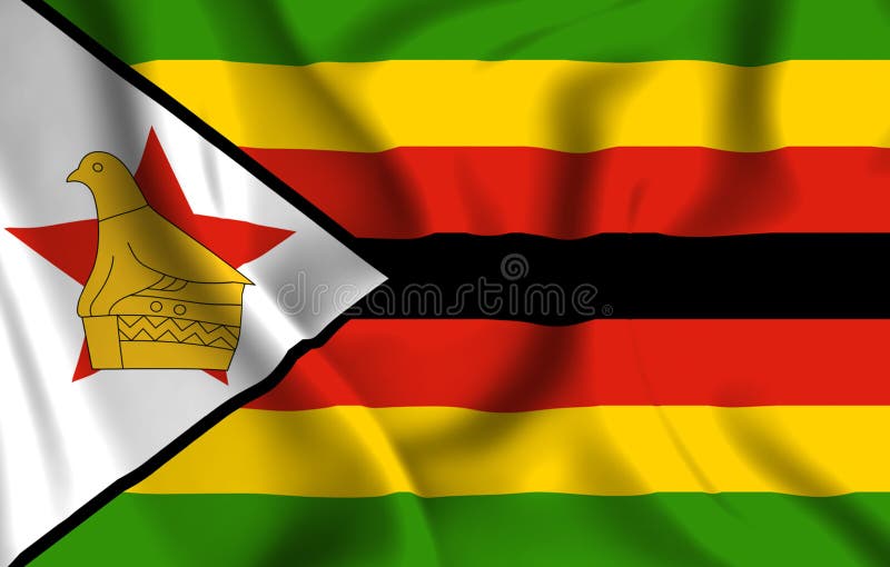 Ejemplo De La Bandera De Zimbabwe Stock de ilustración - Ilustración de ...