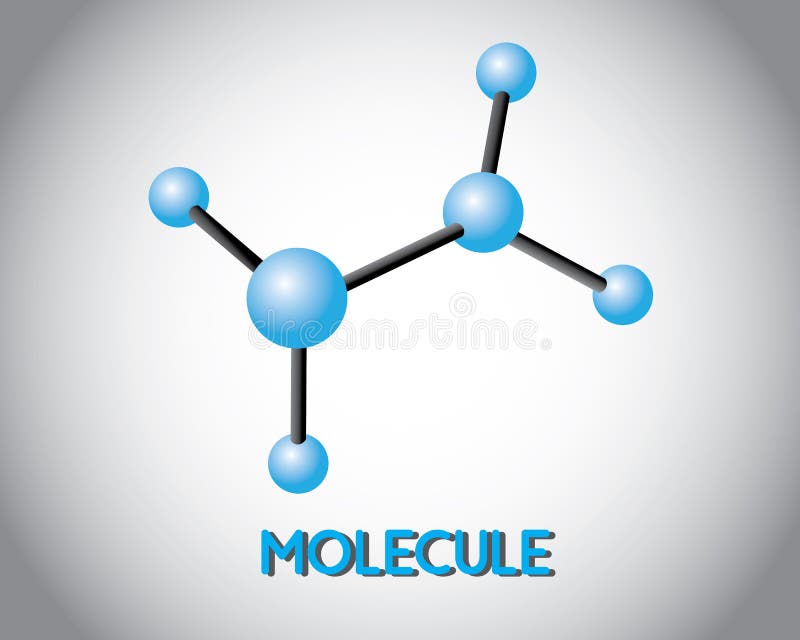Ejemplo De La Molécula De La Química Ilustración del Vector ...