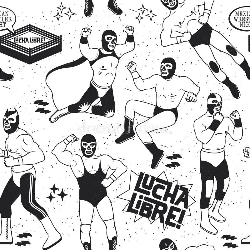 Ejemplo De Los Héroes De Luchadores Ilustración del Vector ...