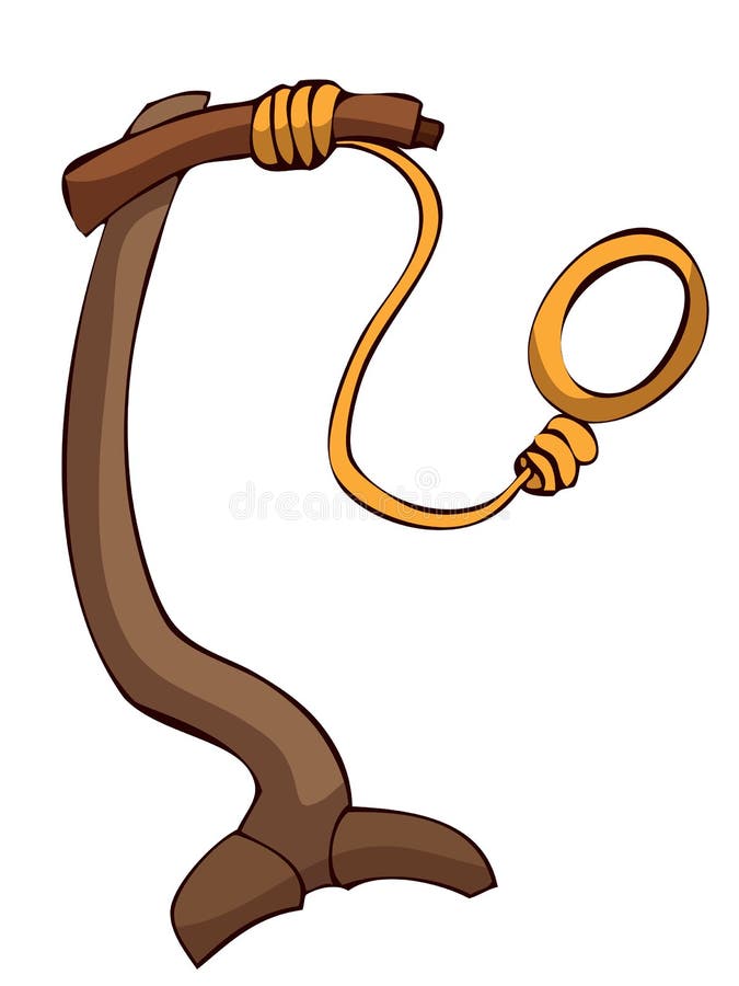 Horca de madera stock de ilustración. Ilustración de aislado - 34101032