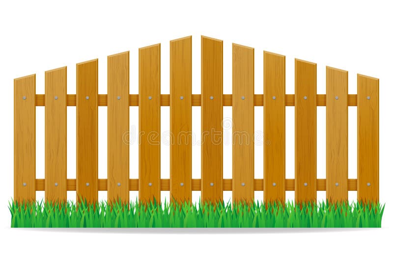 Ejemplo De Madera Del Vector De La Cerca Ilustración del Vector ...