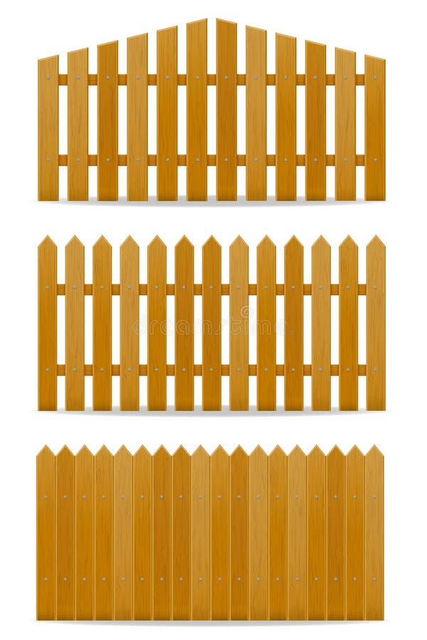 Ejemplo De Madera Del Vector De La Cerca Ilustración del Vector ...