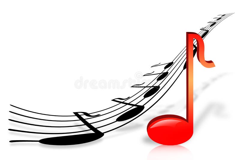 Notas stock de ilustración. Ilustración de rojo, nota - 29930304