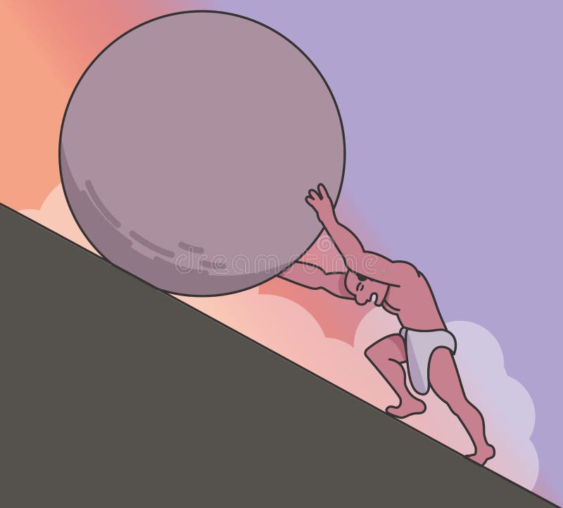 Sisyphus Ilustraciones Stock, Vectores, Y Clipart – (311 Ilustraciones ...