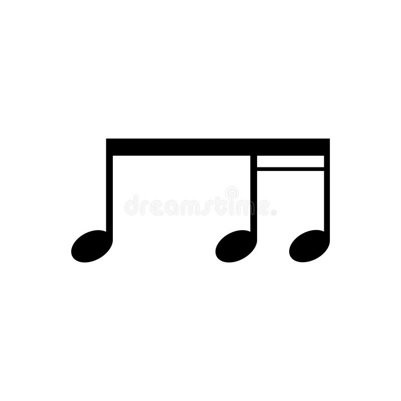 Ejemplo De Una Nota Musical Stock de ilustración - Ilustración de negro ...