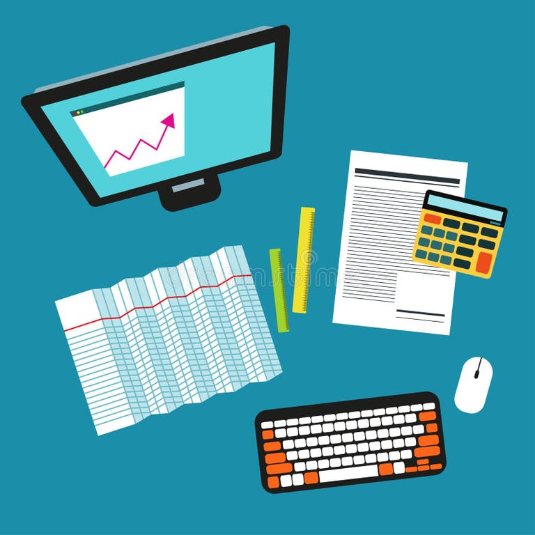 Ejemplo De Vector De La Contable Ilustración del Vector - Ilustración ...