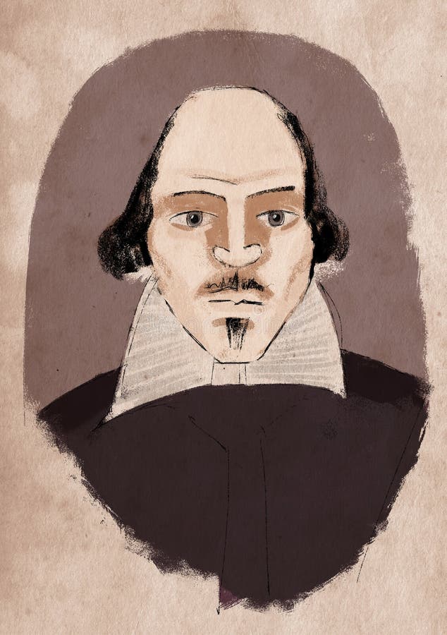 Ejemplo De William Shakespeare (color) Stock de ilustración ...