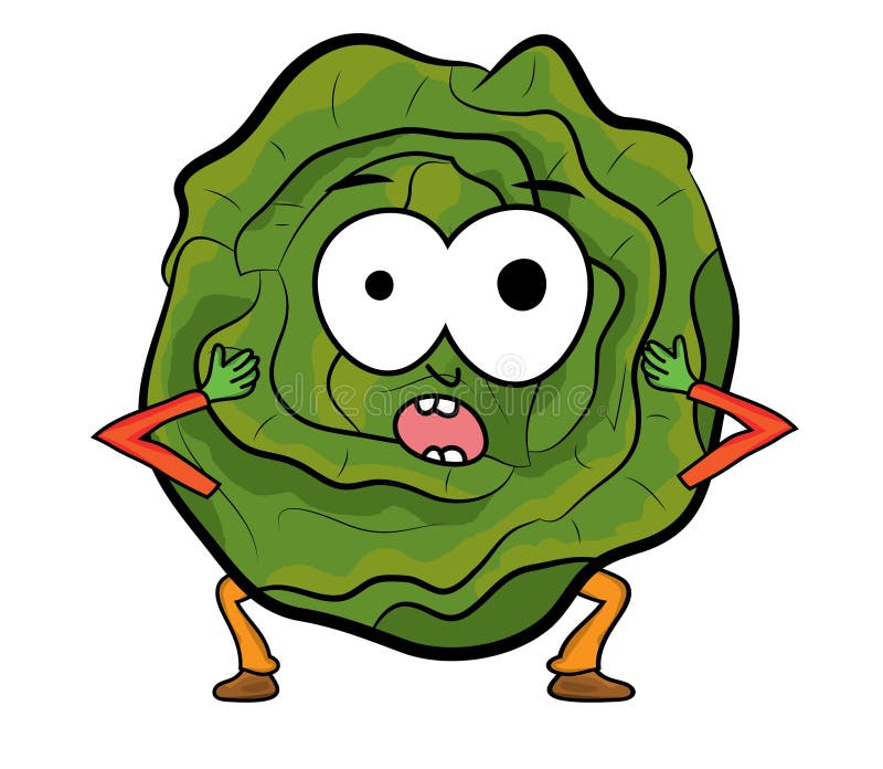 Ejemplo Del Carácter De La Col Stock de ilustración - Ilustración de ...