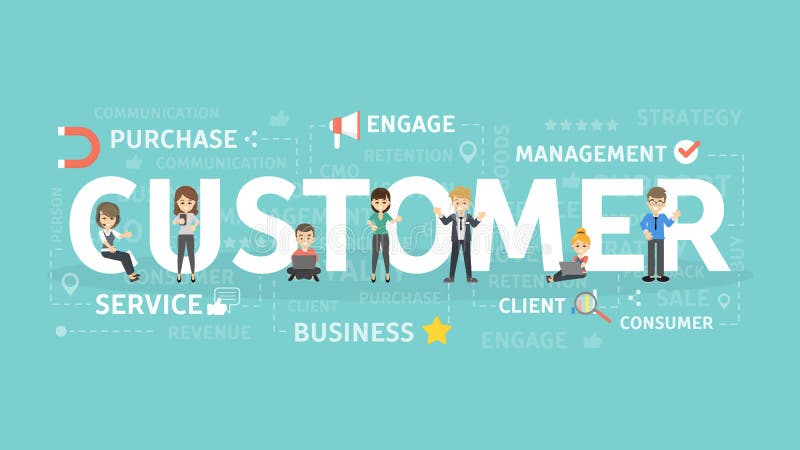 Ejemplo Del Concepto Del Cliente Ilustración del Vector - Ilustración ...