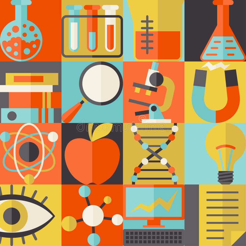Ejemplo Del Concepto De La Ciencia En Estilo Plano Del Diseño ... Ejemplo Del Concepto De La Ciencia En Estilo Plano Del Diseño ...