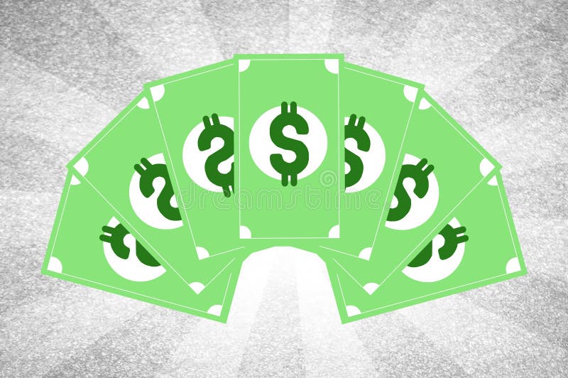 Ejemplo del dinero verde stock de ilustración. Ilustración de efectivo ...