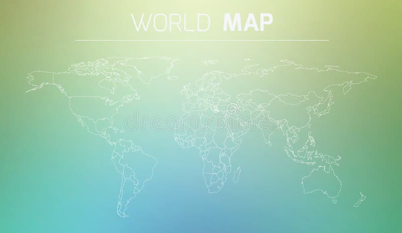 Ejemplo Del Esquema Del Mundo Ilustración del Vector - Ilustración de ...