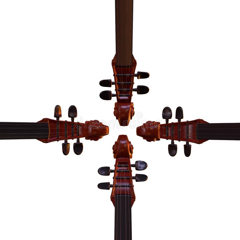 Ejemplo Del Instrumento Musical 3d Del Violoncelo Stock de ilustración ...