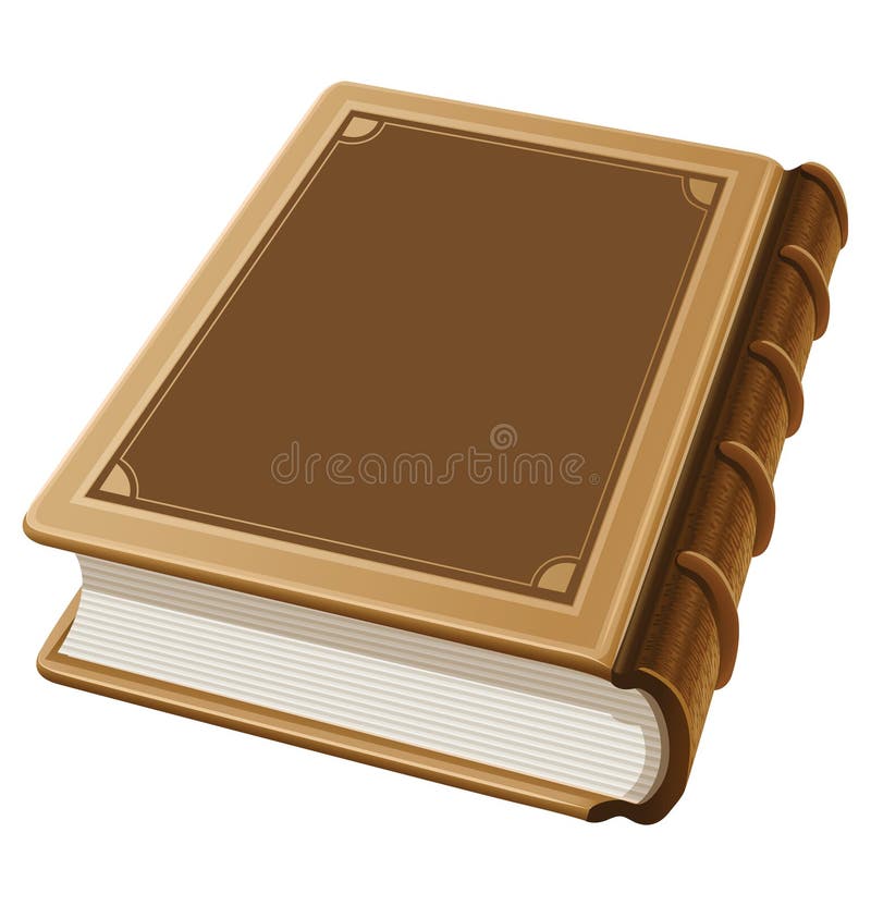 Ejemplo del libro marrón ilustración del vector. Ilustración de pila ...