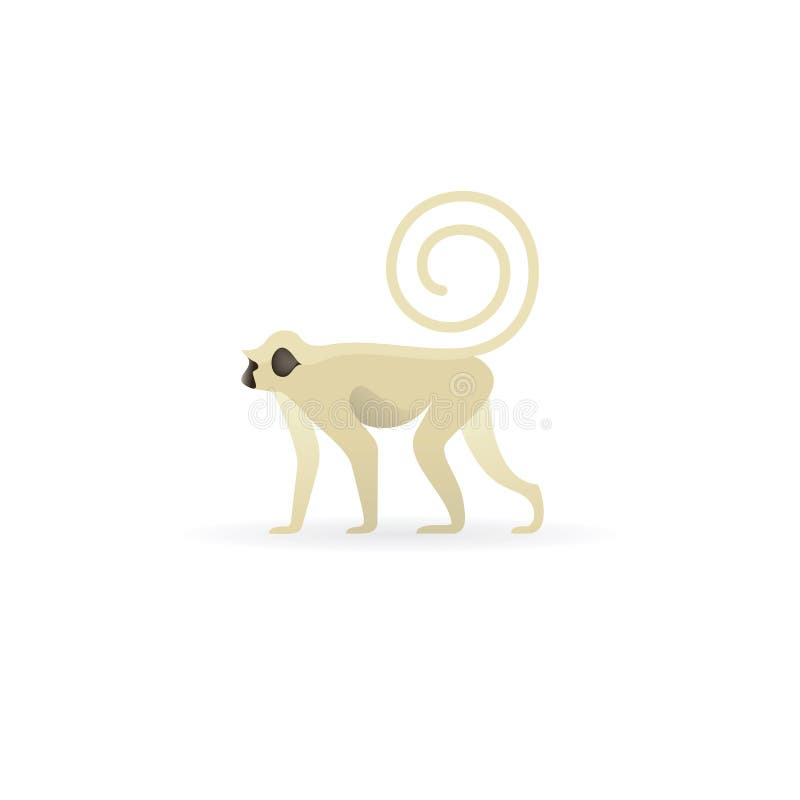 Ejemplo Del Mono Del Vector Ilustración del Vector - Ilustración de ...