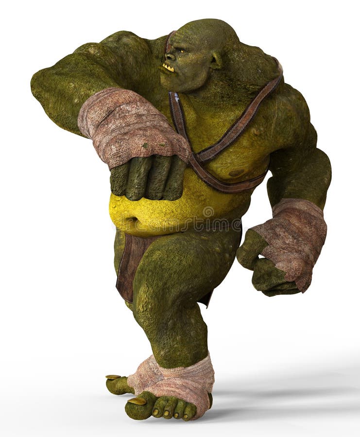 Ejemplo del ogro 3D stock de ilustración. Ilustración de gigante - 79041085