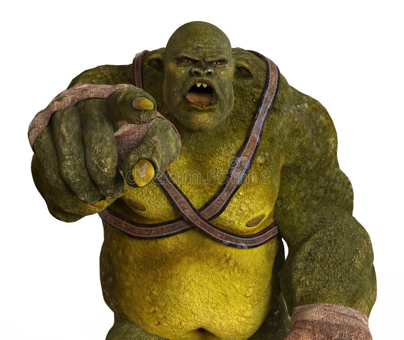 Ejemplo del ogro 3D stock de ilustración. Ilustración de monstruo ...