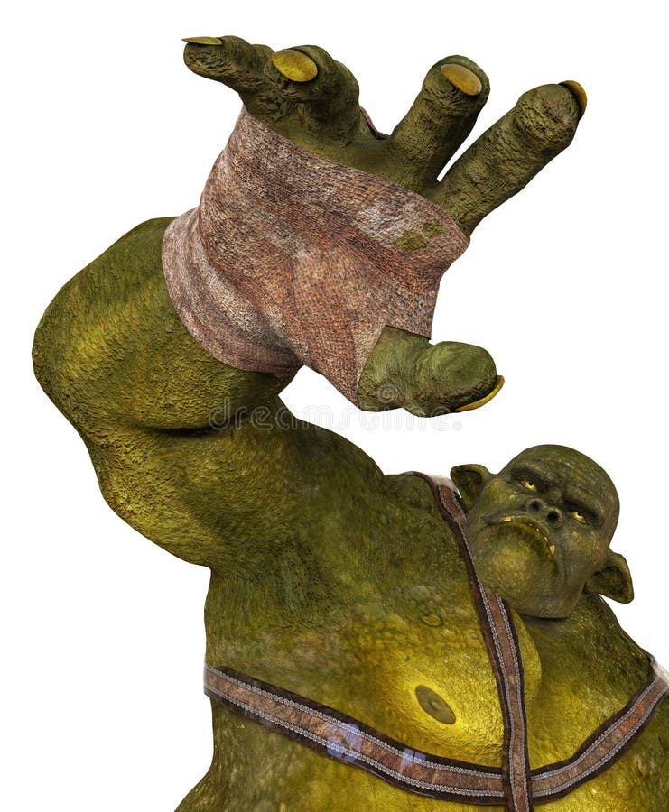 Guerrero Del Monstruo Del Ogro Ilustración del Vector - Ilustración de ...