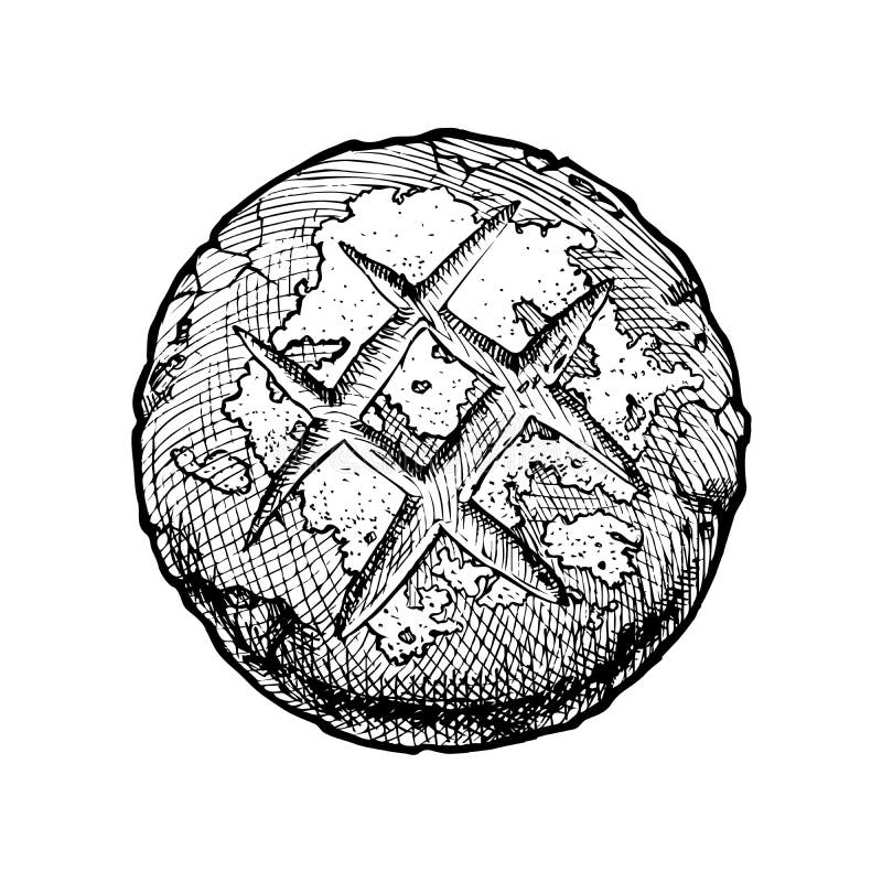 Ejemplo del pan ilustración del vector. Ilustración de grabado - 114008533