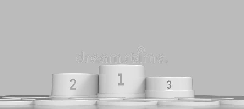 Ejemplo del podio 3D stock de ilustración. Ilustración de camino ...