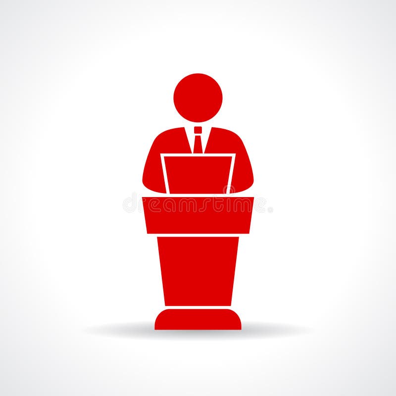 Ejemplo del Presidente ilustración del vector. Ilustración de reportero ...