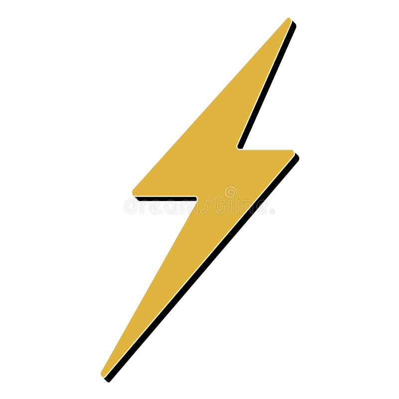 Ejemplo del rayo ilustración del vector. Ilustración de blanco - 117534745