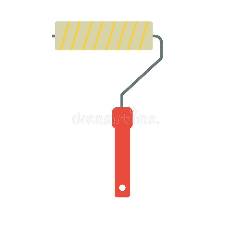 Ejemplo Del Rodillo De Pintura Ilustración del Vector - Ilustración de ...
