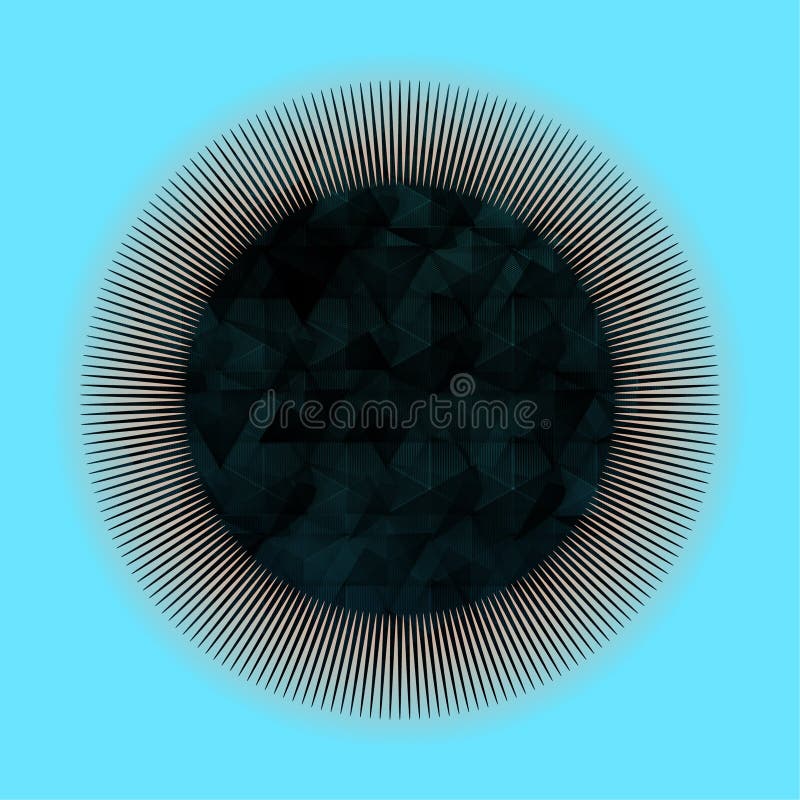 Ejemplo del sol negro ilustración del vector. Ilustración de fondo ...