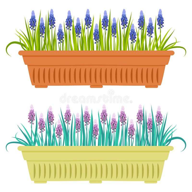 Ejemplo Del Vector Con La Maceta En Estilo Plano Ilustración del Vector ...