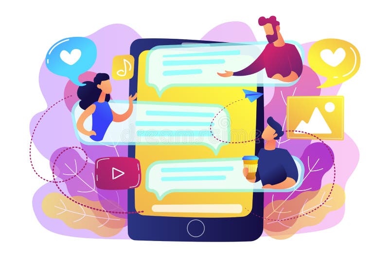 Ilustración Vectorial De Concepto Abstracto De Foros De Internet ...