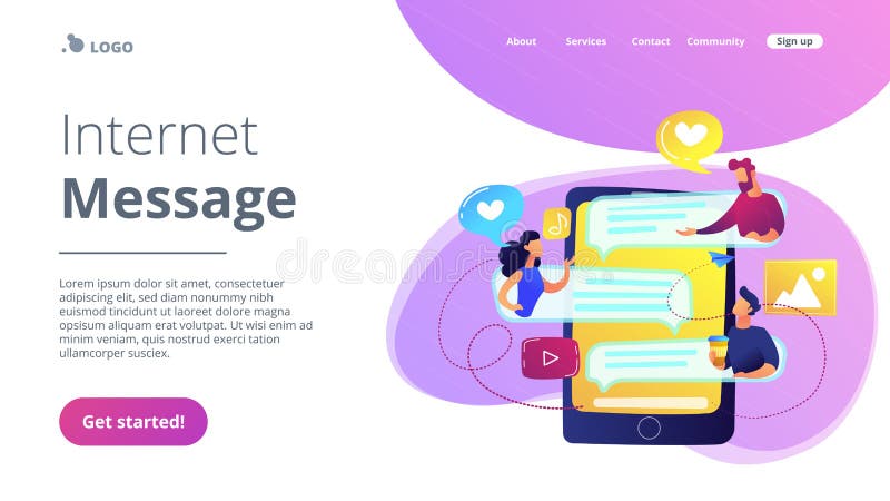 Ejemplo Del Vector Del Concepto Del Foro De Internet Ilustración del ...