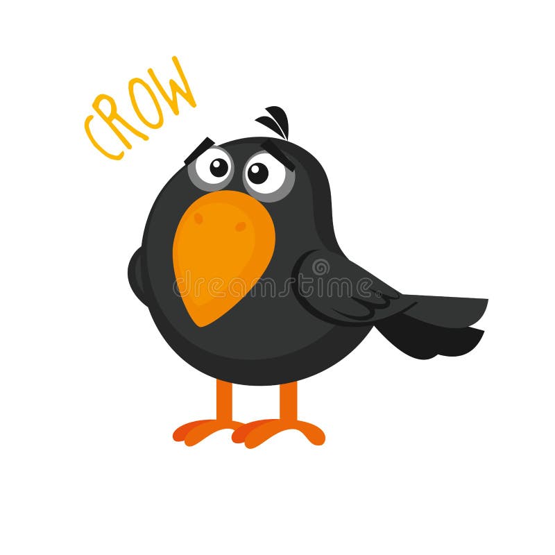 Ejemplo Del Vector Del Cuervo Aislado Stock de ilustración ...