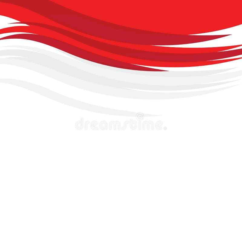 Ejemplo Del Vector De La Bandera De Indonesia Ilustración Del Vector