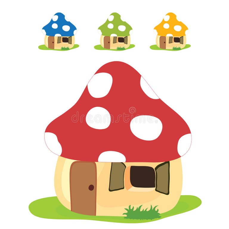 Ejemplo Del Vector De La Casa De La Seta Ilustración del Vector ...