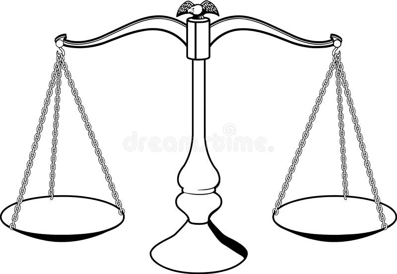 Ejemplo Del Vector De La Escala De La Balanza Ilustración del Vector ...