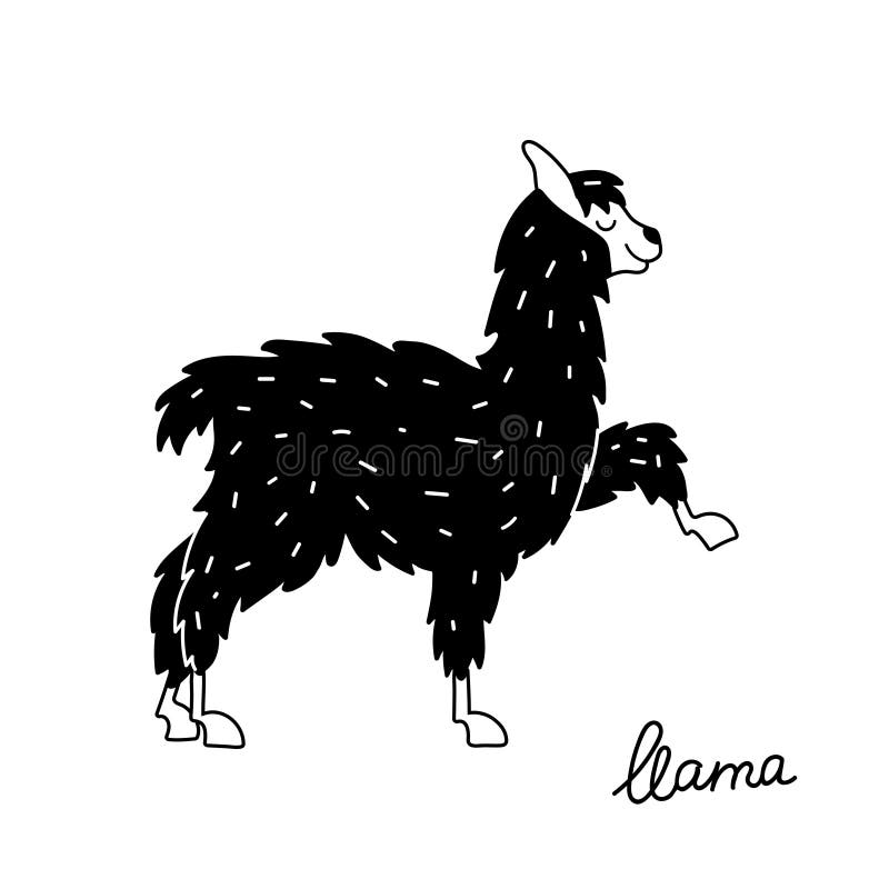 Ejemplo Del Vector De La Llama Linda Ilustración del Vector ...