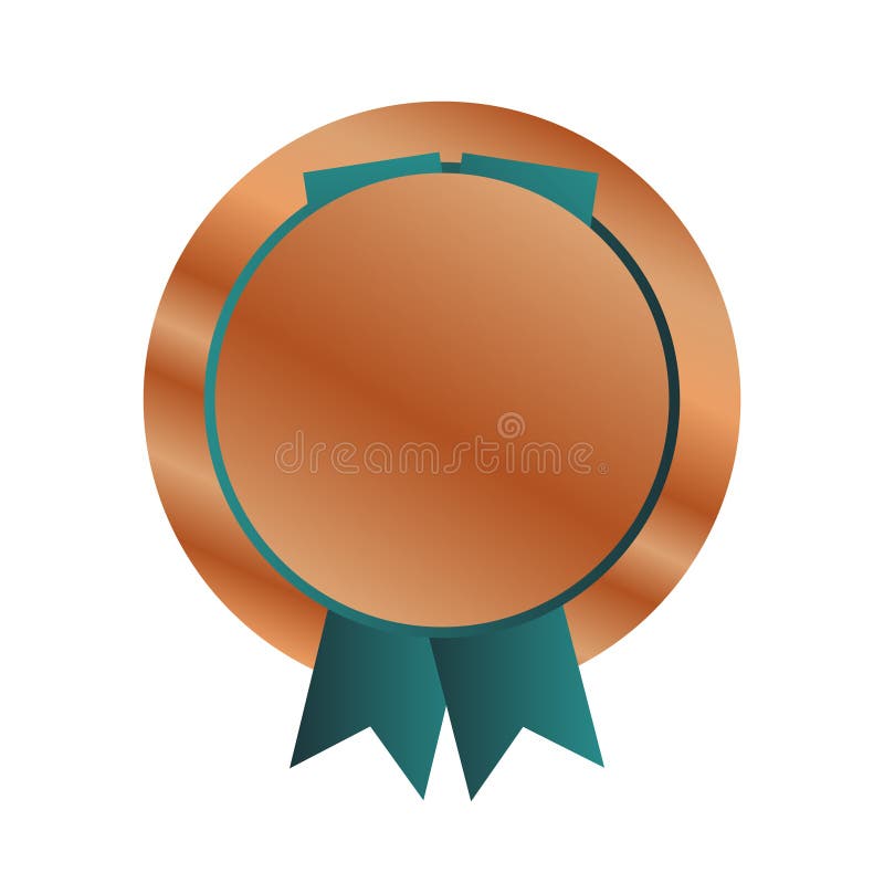 Ejemplo Del Vector De La Medalla De Bronce Ilustración del Vector ...