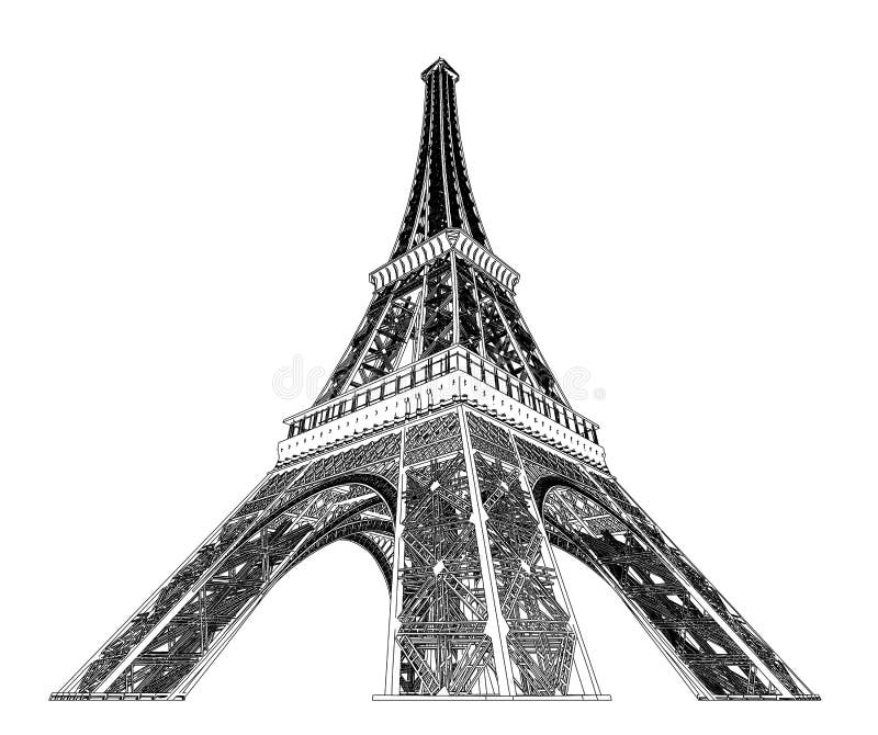 Ejemplo Del Vector De La Torre Eiffel Ilustración del Vector ...