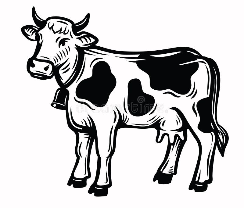 Ejemplo Del Vector De La Vaca Ilustración del Vector - Ilustración de ...