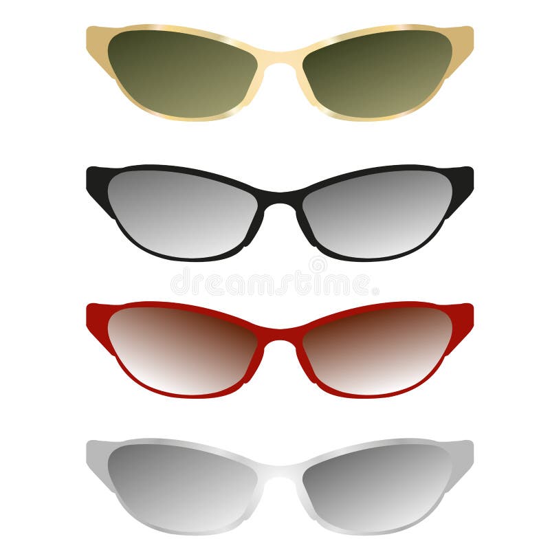 Ejemplo Del Vector De Las Gafas De Sol Ilustración del Vector ...