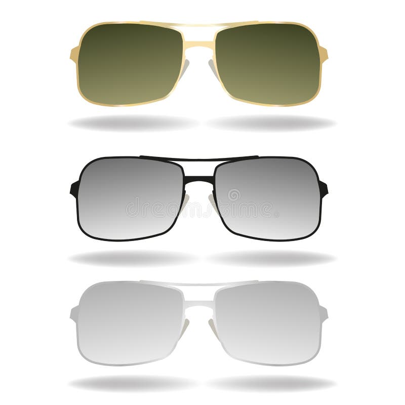 Ejemplo Del Vector De Las Gafas De Sol Ilustración del Vector ...
