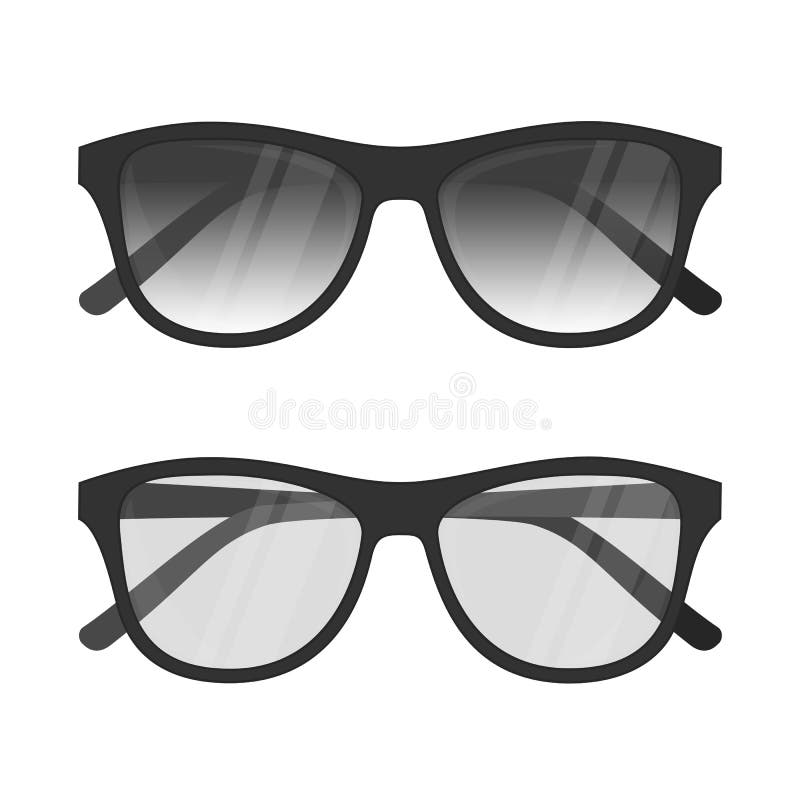 Ejemplo Del Vector De Las Gafas De Sol Ilustración del Vector ...