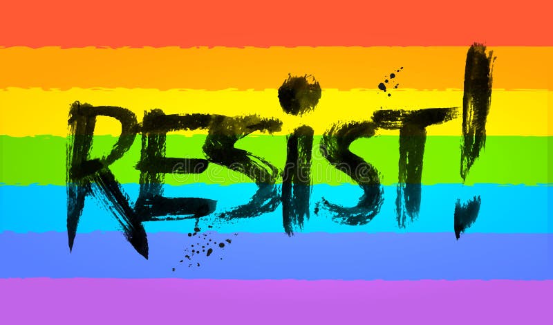 Ejemplo Del Vector De Las Letras De La Palabra Resist Ilustración del ...