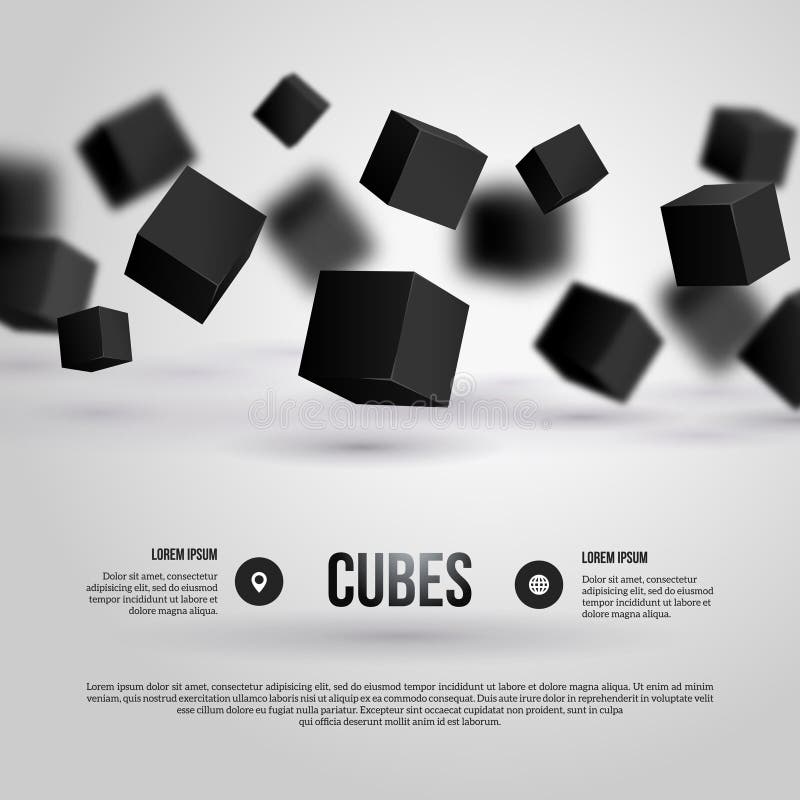 Ejemplo Del Vector De Los Cubos 3d Ilustración del Vector - Ilustración ...
