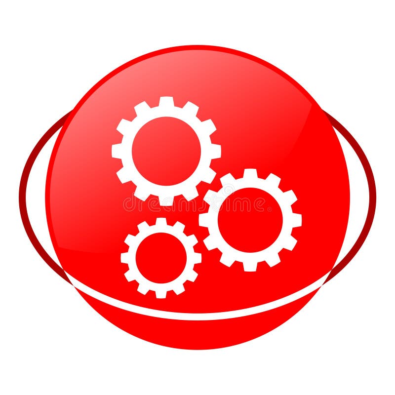 Icono Del Vector De Los Engranajes Ilustración del Vector - Ilustración ...
