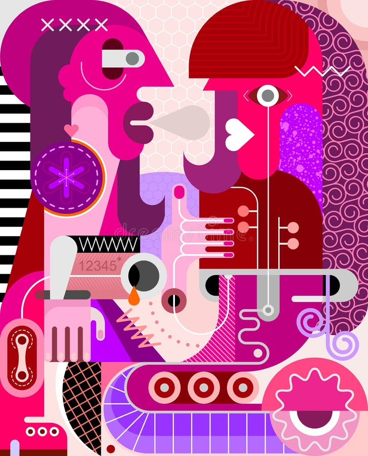 Ejemplo Del Vector De Los Pares Ilustración del Vector - Ilustración de ...