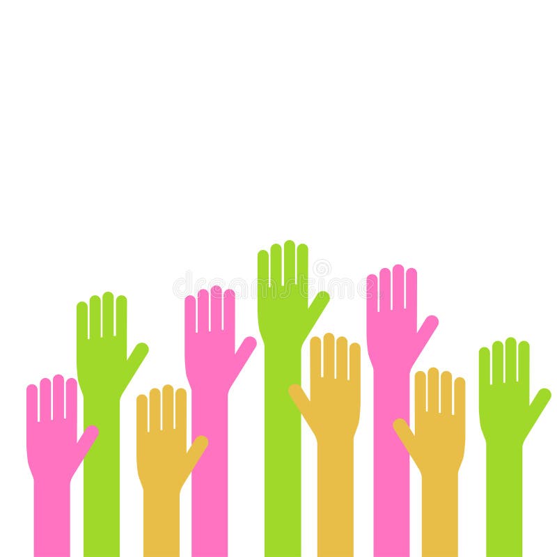 Ejemplo Del Vector De Manos En El Fondo Blanco Ilustración del Vector ...