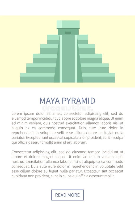Ejemplo Del Vector De Maya Pyramid Web Page Text Ilustración del Vector ...