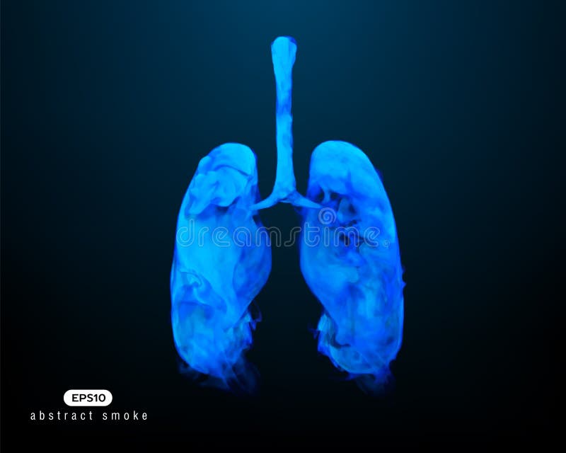 Extracto Con Humo Y Pulmones. Ilustración del Vector - Ilustración de ...