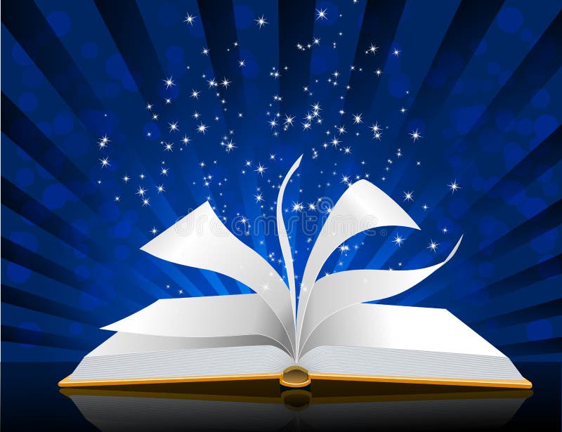 Ejemplo Del Vector De Un Libro Abierto Ilustración del Vector ...